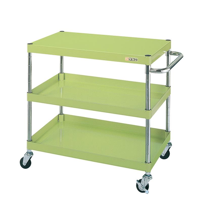 サカエ CSパールワゴン 軽量タイプ ゴム車 H740 3段 : 金象本舗ヤフー店 - 通販 - Yahoo!ショッピング