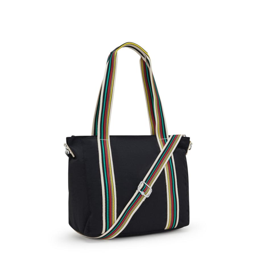 kipling キプリング 公式 トートバッグ ASSENI S(Black Stripe WF) アセニエス(ブラックストライプWF ...