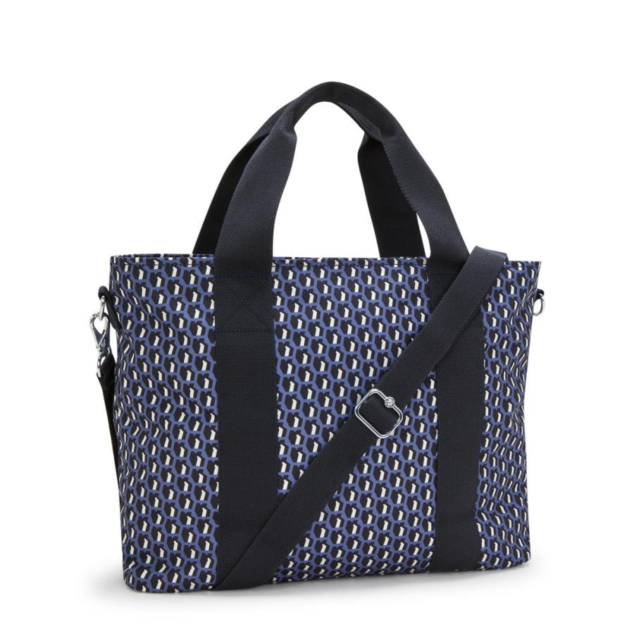 kipling キプリング 公式 トートバッグ MINTA L(3D K Blue) ミンタエル(3D ブルー) KI53794JS 期間限定価格 2025/8/31 まで : 公式 ...