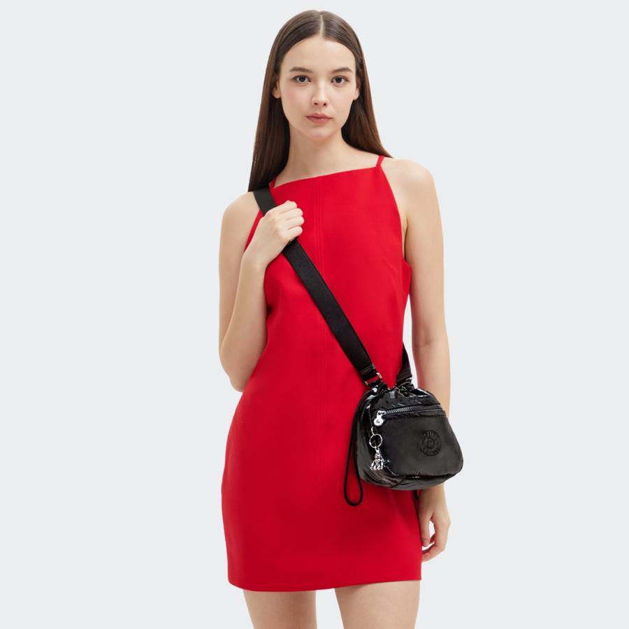 kipling キプリング 公式 ショルダーバッグ JAMIR(Jet Black Glam) ジャミール(ジェットブラックグラム ...