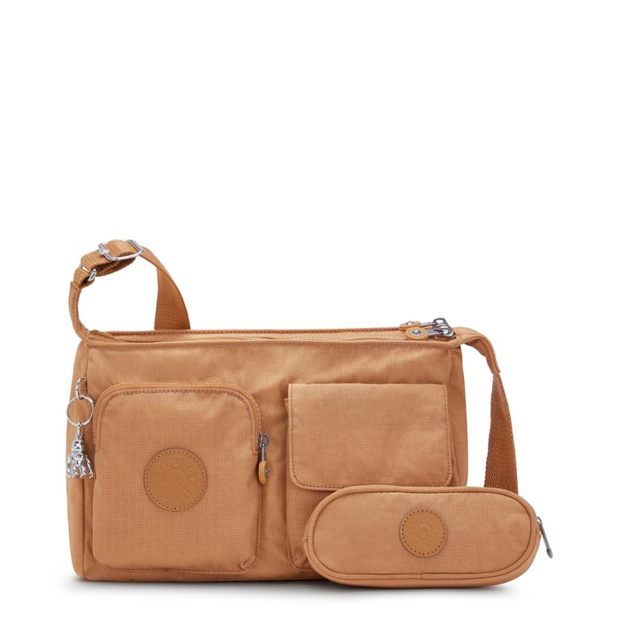 kipling キプリング 公式 ショルダーバッグ KITTY(Knit Line Em Be) キティ(ニットラインエンボスベージュ) KI6806M62 ベーシックプラス コレクション ...