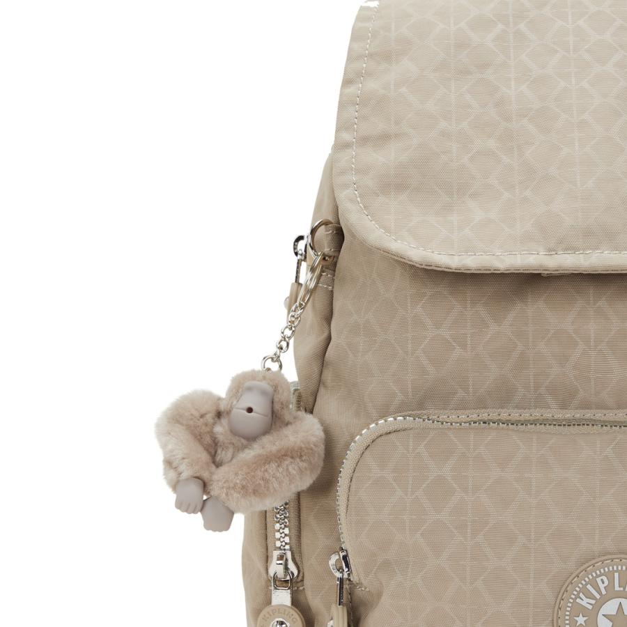 kipling（キプリング） 公式 リュック バックパック CITY ZIP S(Glorious Be Sil) シティジップエス(グロリアスベージュシルバー) KI735442N K ...