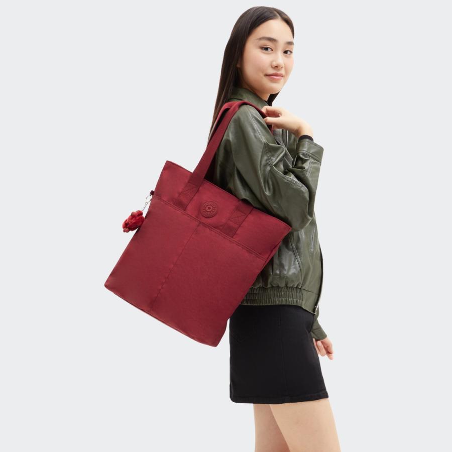 kipling キプリング 公式 トートバッグ HANIFA(Funky Red) ハニファ(ファンキーレッド) KI79374SS ベーシック コレクション : 公式 キプリング - 通販 ...