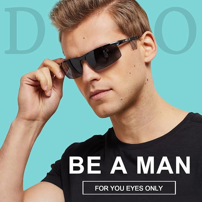 【正規代理店】[DUCO] サングラス 大きめサイズ 偏光 スポーツ UV400 ブラック カラー 高級炭素繊維素材 超軽量 運転/釣り/ランニング/ゴルフ用 8277 : Artemis ...