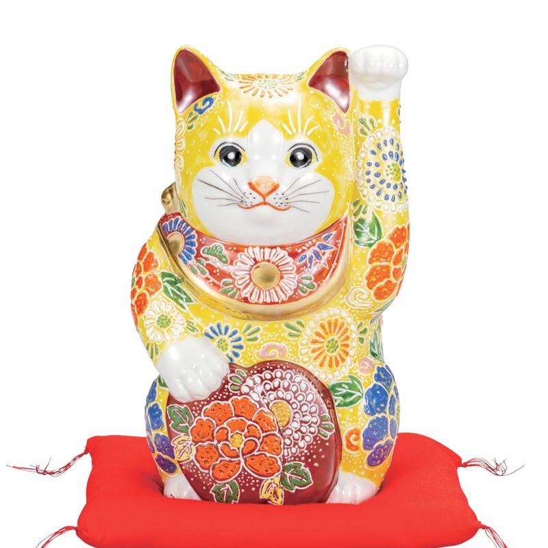 ナカマル?九谷焼?7号小判招き猫 黄盛 K8-1557 : きらきらちゅら - 通販 - Yahoo!ショッピング