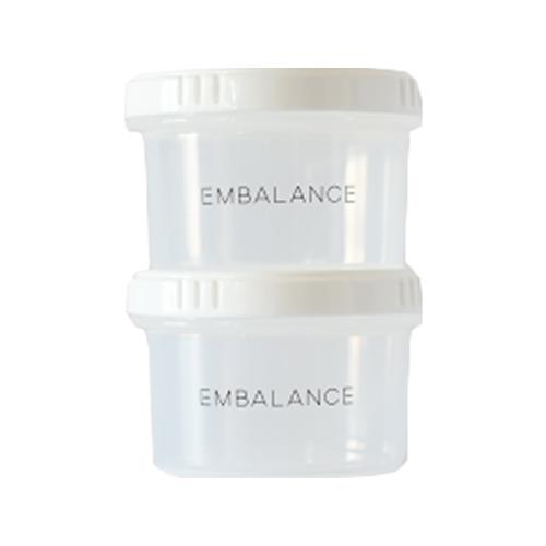 EMBALANCE ROUND CONTAINER（エンバランスラウンドコンテナ）ホワイト XS（130ml×2P） 【エンバランス】 : 0037-t-12210 : きらら自然食品店 ...