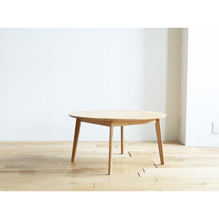 無垢材リビングテーブル Nall（ナル） 円形タイプテーブル リビングテーブル センターテーブル 円形 丸型 丸 木製 無垢材 オーク ナチュラル : 10003472 : Kirario ...