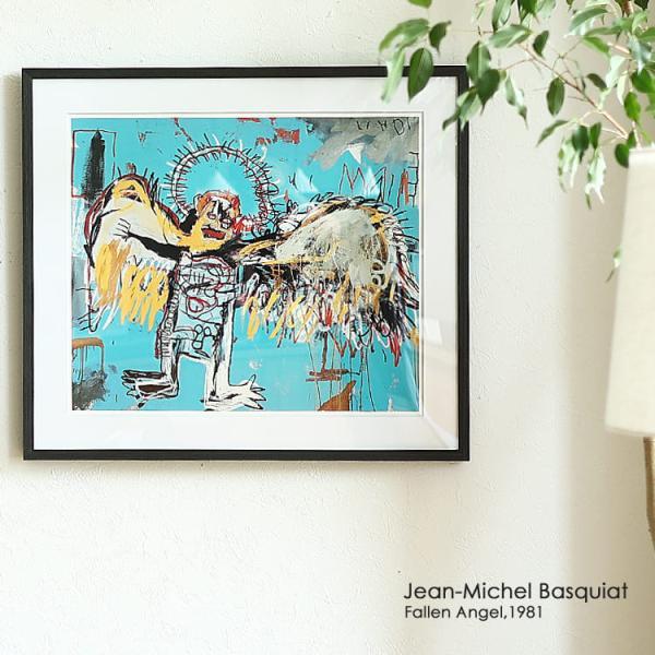 アートポスター Jean-Michel Basquiat 「FalLen Angel ,1981」 インテリア 絵 絵画 アート アート ...