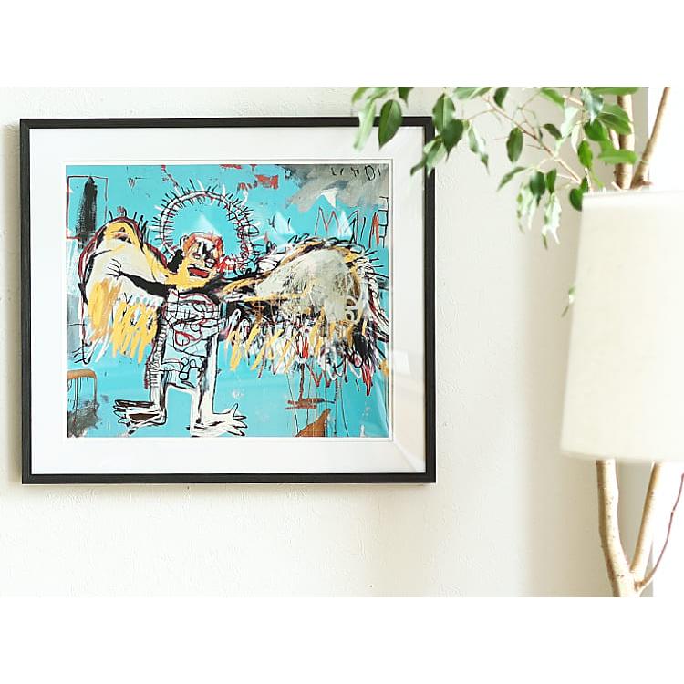 アートポスター Jean-Michel Basquiat 「FalLen Angel ,1981」 インテリア 絵 絵画 アート アート ...