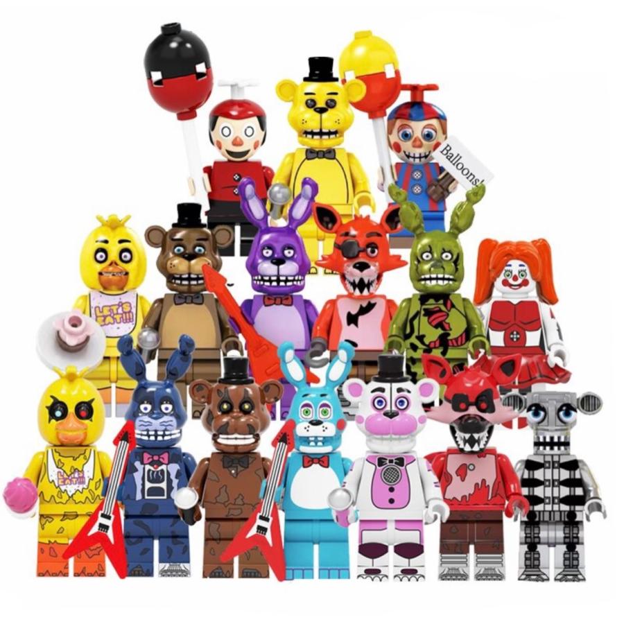 ファイブナイツアットフレディーズ FNaF ミニフィグ 16体 レゴ ファイブナイツアットフレディーズ FNaF ミニフィグ 16体 レゴ