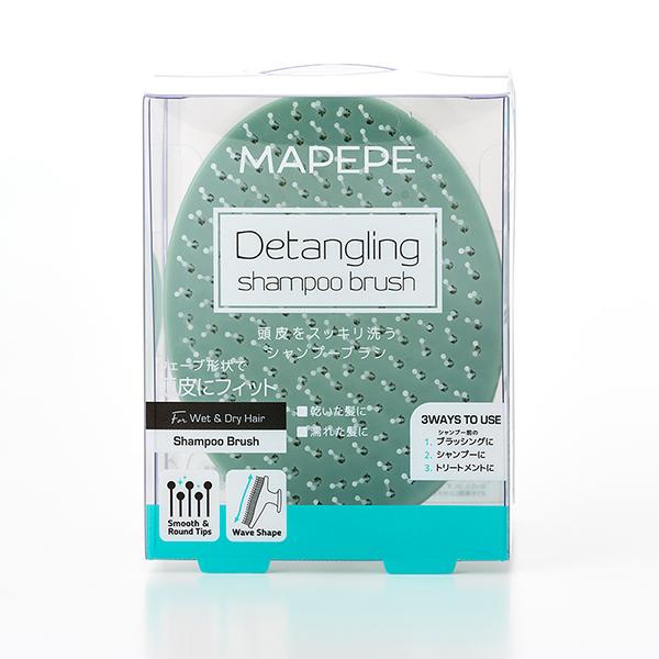 MAPEPE 【ポイント5倍】マペペ デタングリングシャンプーブラシ グレイッシュミント ブラッシング トリートメント mapepe 正規品 ギフト可 : Scroll Beauty ...