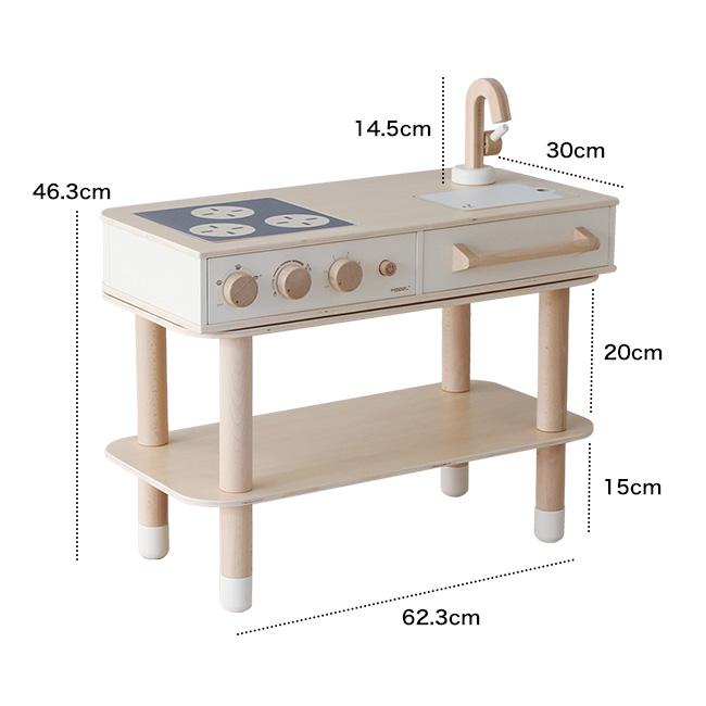 HoppL コロコロキッチン CL-KITCHEN(ホップル 木製 キッチン おままごと ごっこ遊び おもちゃ 玩具 遊ぶ 木のおもちゃ) : キレイスポット - 通販 - Yahoo!ショッピング