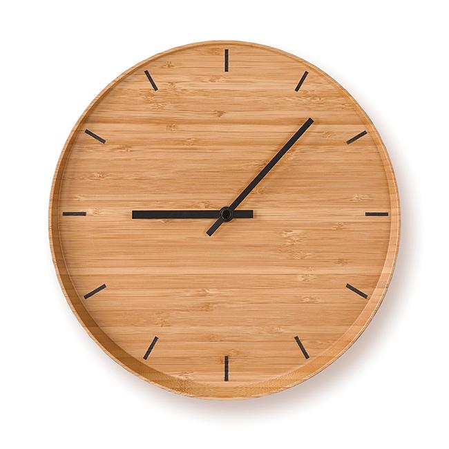 TEORI WALL CLOCK テオリ ウォールクロック P-WC(掛け時計 アナログ 木目 竹 おしゃれ モダン 和モダン リビング) 1 ...