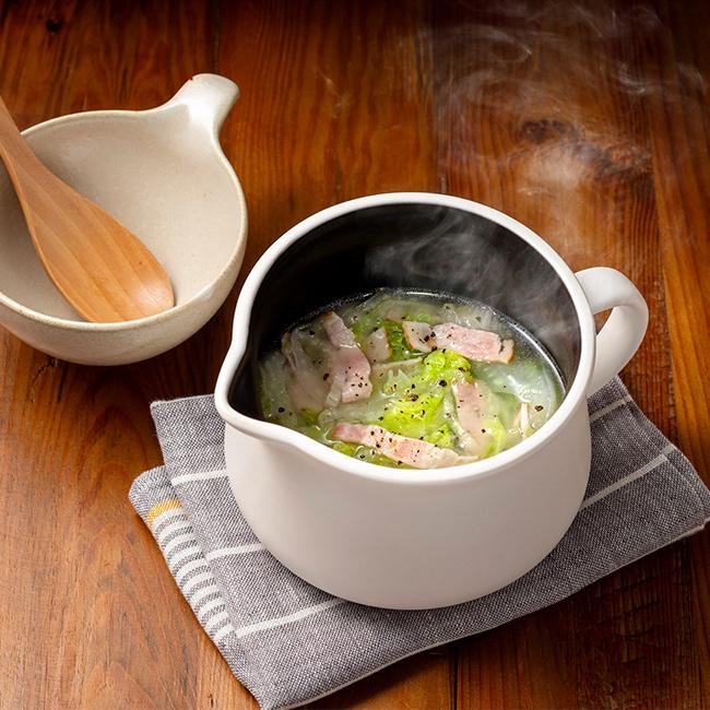 デリッシュギュッとポット(無水鍋 小鍋 片手鍋 ガス火 ガス 電子レンジ オーブン ガス対応 レンジ対応 無水調理 一人用) 1-2W ...