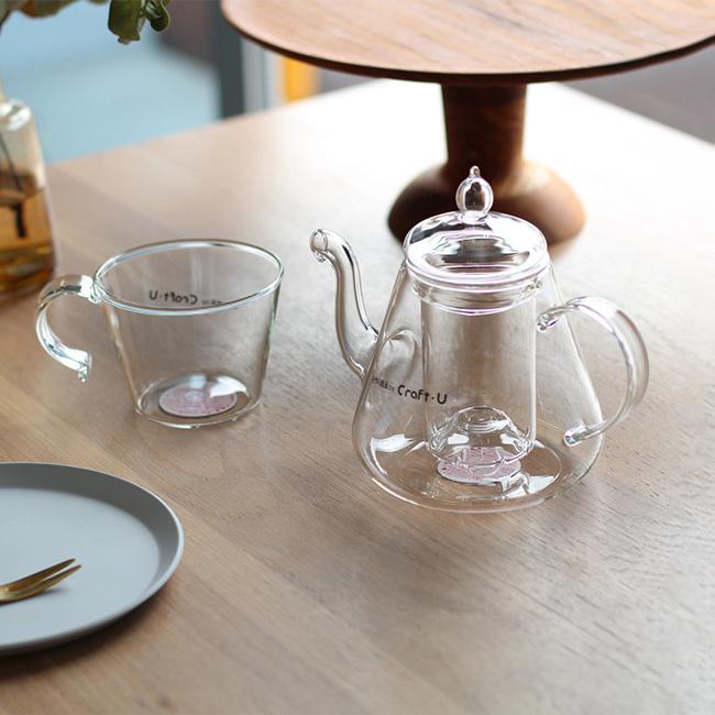 ティーサーバー 450ml(ガラス ティーポット おしゃれ 急須 茶漉し 茶こし付 ストレーナー 日本製 ガラスティーポット) 即納 ...