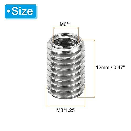 PATIKIL ねじアダプタ スリーブ削減ナット 10個 M8*1.25オス M6*1メス インサートナットネジの補修 レデューサ変換 ステンレ : rmns20f63d682c : ルミナス ...