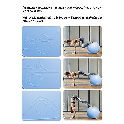PROIRON バランスボール 65cm ばらんすぼーる トレーニングガイドパターン付き 厚い ジムボール 椅子 スポーツ 耐荷 : ルミナスエイト ヤフー店 - 通販 - Yahoo!ショッピング