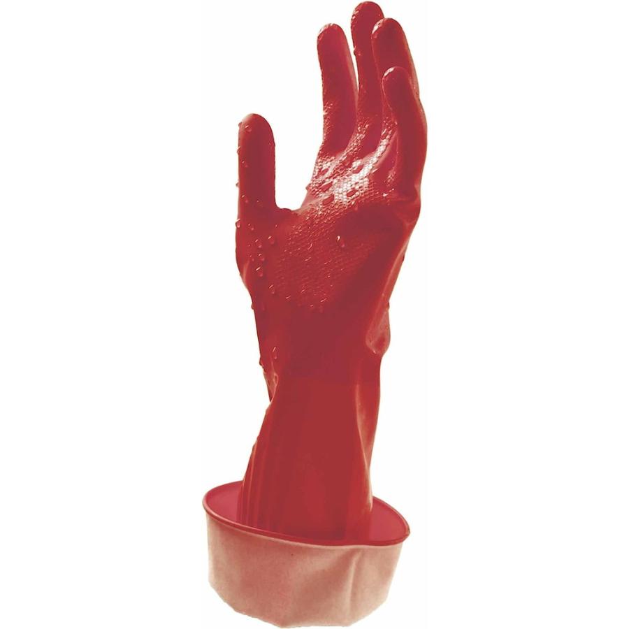 富士商 水だれを防ぐゴム手袋 Drip Stopy 2双セット レッド S 9841 : キリーショップ ヤフー店 - 通販 - Yahoo!ショッピング