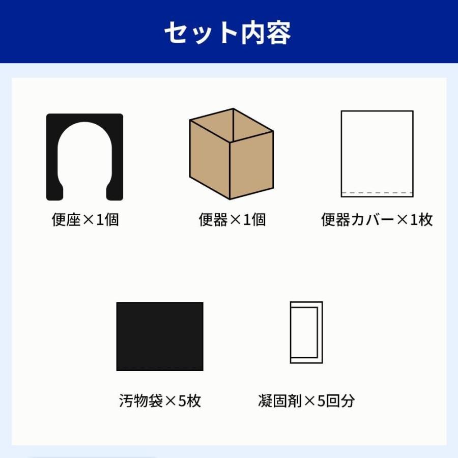 小林薬品 RABLISS 組立簡易トイレ 凝固剤・汚物袋・便器カバー付 KO369 〔北海道・沖縄・離島配送不可〕 : a4573284126897 : キリーショップ ヤフー店 - 通販 ...