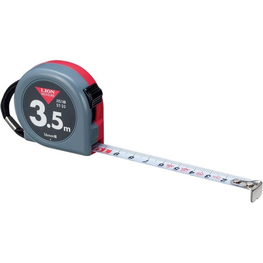 （まとめ買い）ライオン事務器 メジャー 長さ3.5m 幅16mm ストッパー付き ST-35 275-76 〔3個セット〕 : キリーショップ ヤフー店 - 通販 - Yahoo!ショッピング