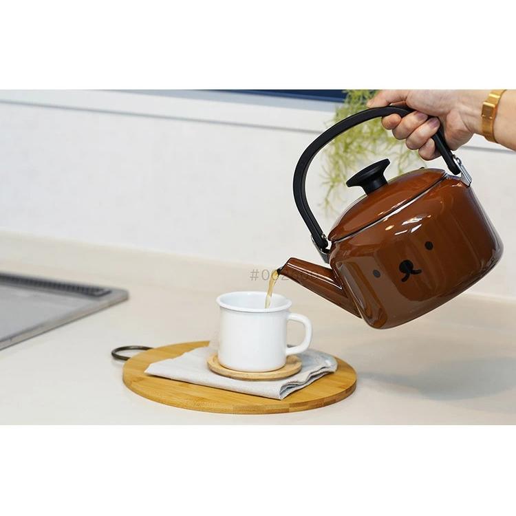 富士ホーロー やかん 2.0L ih IH対応 北欧 ヤカン ケトル ボリスシリーズ MFB-20K (2.0L) IH200V 琺瑯 ほうろう おしゃれ ミッフィー くま ディックブルーナ ...