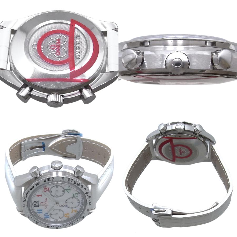 SPEEDMASTER 未使用 オメガ スピードマスター オリンピックコレクション 自動巻き オートマ シェル文字盤 3836.70.36 クロノグラフ トリノ OMEGA ...