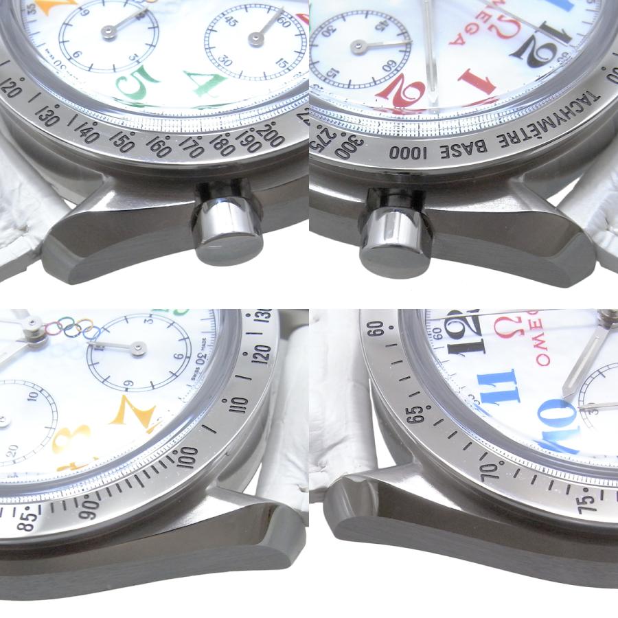 SPEEDMASTER 未使用 オメガ スピードマスター オリンピックコレクション 自動巻き オートマ シェル文字盤 3836.70.36 クロノグラフ トリノ OMEGA ...