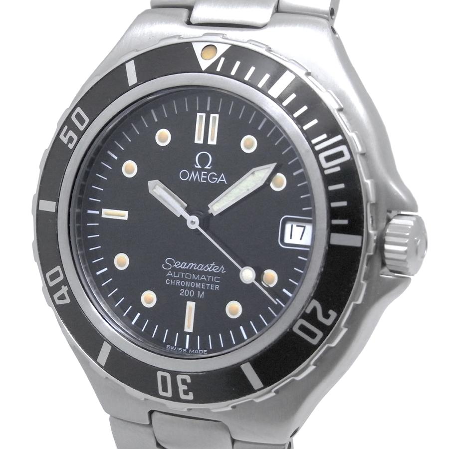 SEAMASTER オメガ シーマスター プロフェッショナル 200m 自動巻き オートマ デイト メンズ 黒文字盤 368.1062 プレボンド OMEGA Seamaster ...
