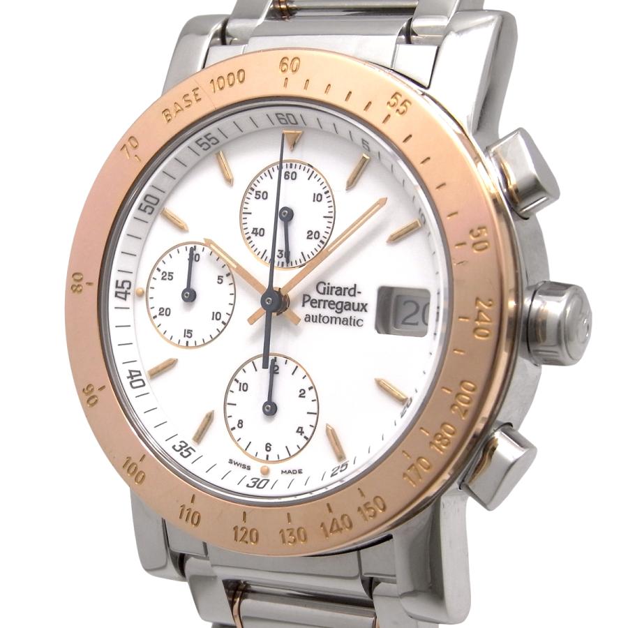 ジラール・ペルゴ ジラールペルゴ GP7000 クロノグラフ デイト コンビ PG/SS 自動巻き オートマ メンズ Ref.7000 ...