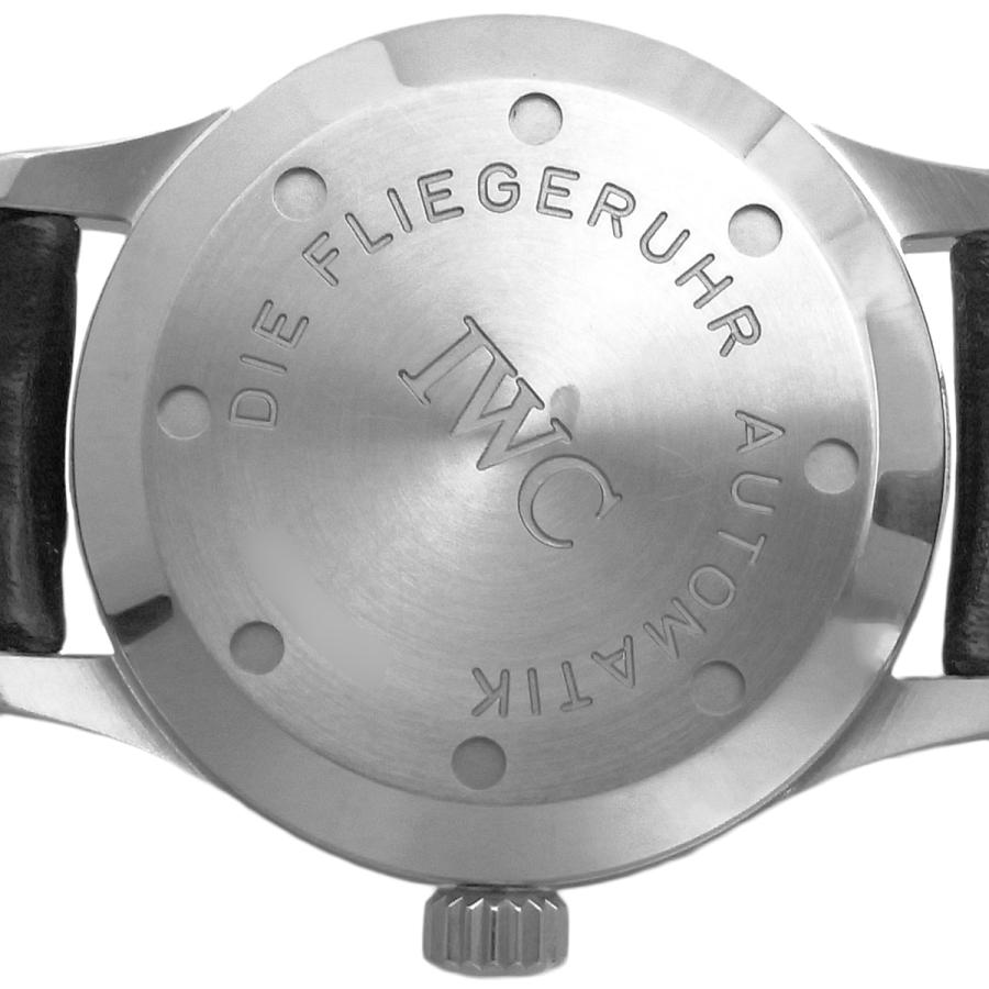 パイロット・ウォッチ IWC マーク12 マークXII 黒文字盤 メンズ デイト 自動巻き トリチウム IW324101 ノンポリッシュ ...