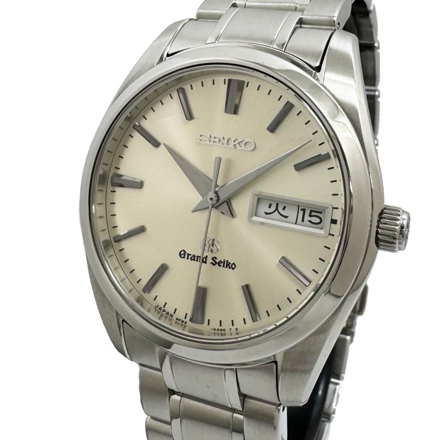 Grand Seiko セイコー グランドセイコー デイデイト メンズ クォーツ QZ SBGT035 9F83-0AH0 シルバー文字盤 ...