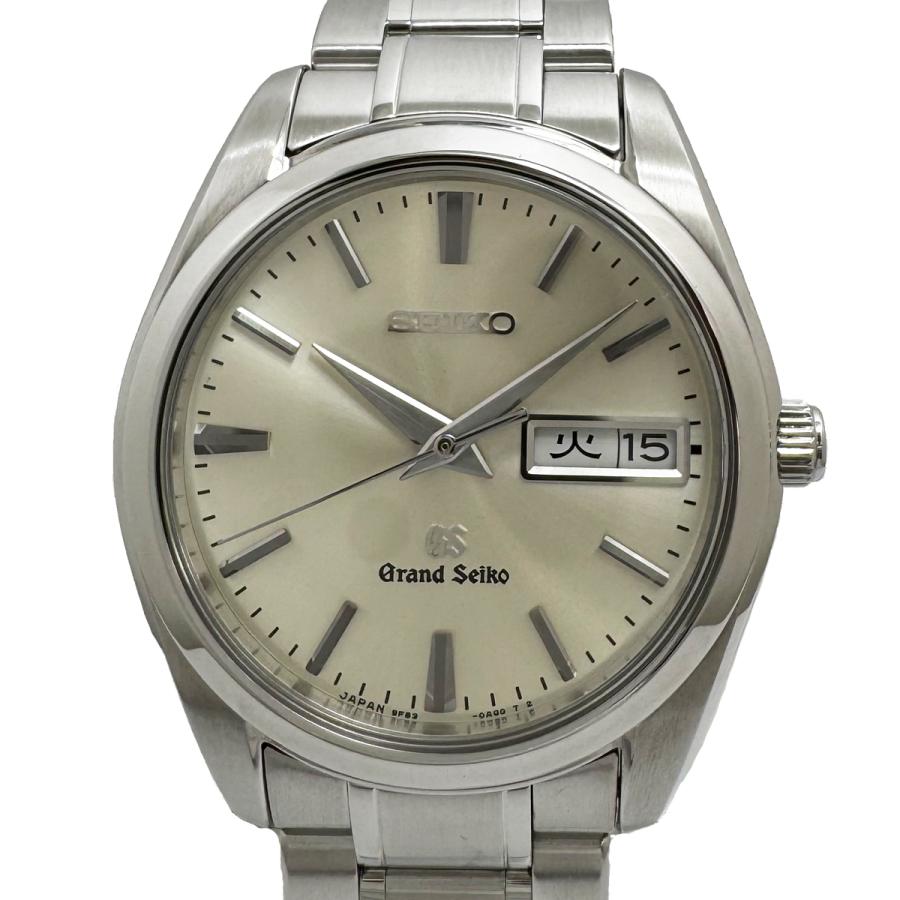 Grand Seiko セイコー グランドセイコー デイデイト メンズ クォーツ QZ SBGT035 9F83-0AH0 シルバー文字盤 ...