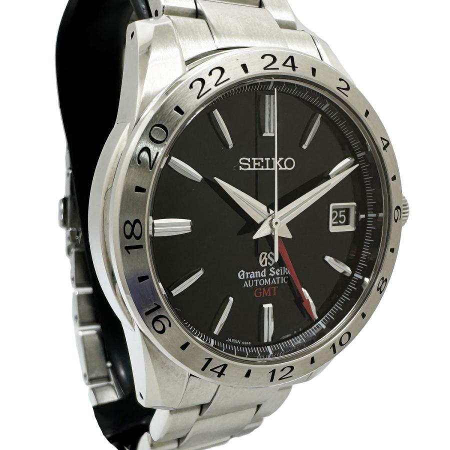 Grand Seiko セイコー グランドセイコー メカニカル GMT メンズ デイト 自動巻き オートマ SBGM027 9S66-00B0 黒文字盤 SEIKO GS ...