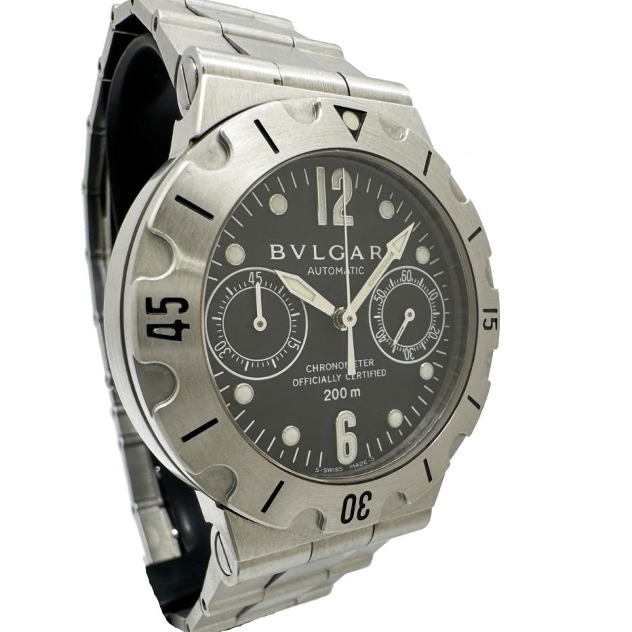 ディアゴノ ブルガリ スクーバ クロノグラフ 自動巻き オートマ クロノメーター 黒文字盤 メンズ SCB38S BVLGARI 箱付き : BRANDSHOP HERIOS - 通販 ...