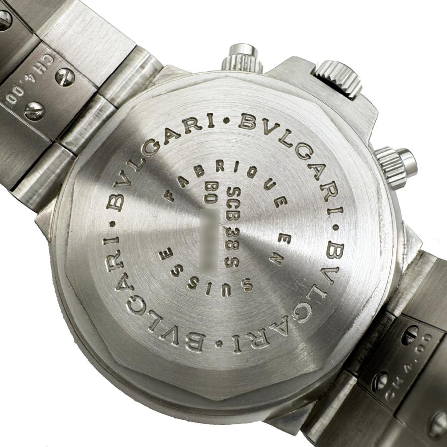 ディアゴノ ブルガリ スクーバ クロノグラフ 自動巻き オートマ クロノメーター 黒文字盤 メンズ SCB38S BVLGARI 箱付き : BRANDSHOP HERIOS - 通販 ...