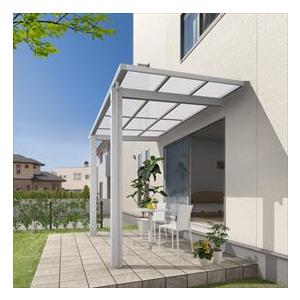 三協アルミ 独立式テラス レボリューD 2.5間×6尺 600タイプ／関東間／標準柱（H24）／2連結 ポリカ屋根 : エクステリアのプロキロ ...