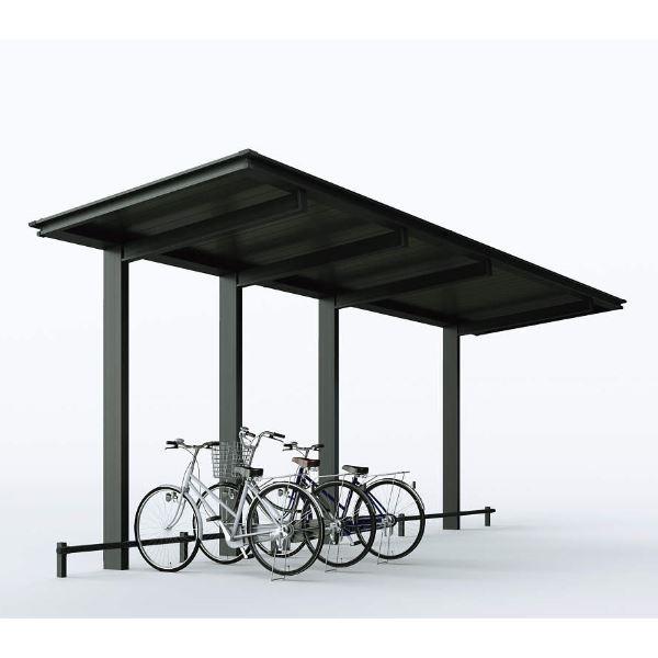 YKK ルシアス サイクルポート 750タイプ J30・30-24 H20 奥行連結納まり 自転車収容台数の目安：10台 アルミ屋根 車止めバーは別売り アルミカラー :29330301 ...