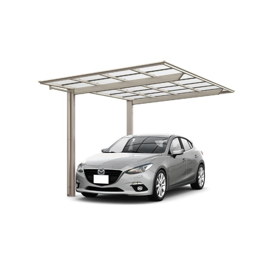 フーゴ LIXIL リクシル フーゴF 1台用 基本 30-50型 標準柱 H22 ポリカーボネート屋根材使用 『 カーポート 本体のみ 駐車場 屋根 外構 DIY 』 : エクステリアのキロ ...