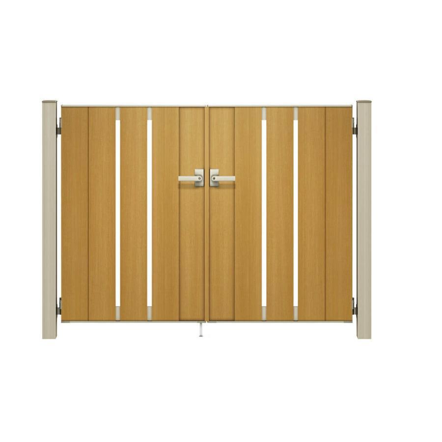 YKKAP ルシアス門扉S01型 両開き 門柱仕様 08-12 内開き仕様 UME-S01 複合カラー : エクステリアのキロYahoo!店 - 通販 - Yahoo!ショッピング