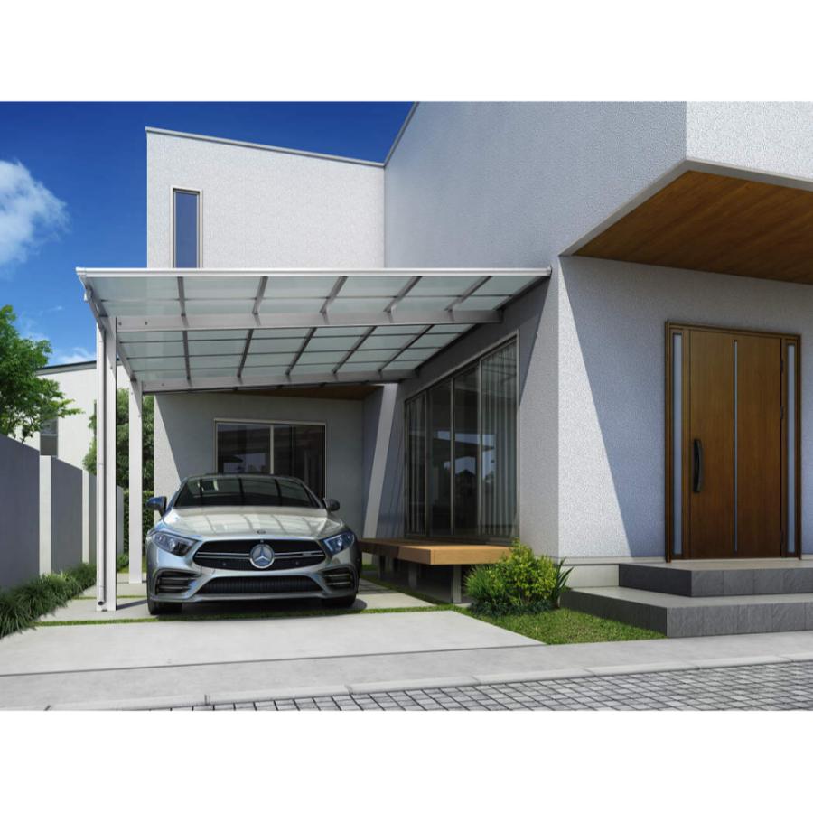 YKK AP 全国配送 YKK YKKAP エフルージュ FIRST ベーカ 600タイプ 単体セット 51-30M H25 熱線遮ポリカーボネート板 アルミ色 : エクステリアのキロ ...