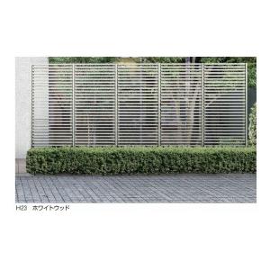 YKK リレーリアフェンス1N型（横格子） メーターモジュール （本体＋柱）セット 連結用 H23FJ TPS-F31N 木目カラー ...