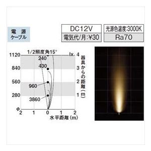 リクシル 12V 美彩 スパイクスポットライト SSP-G2型 15° LED 照度角15°8 VLG07 SC 『ローボルトライト ...