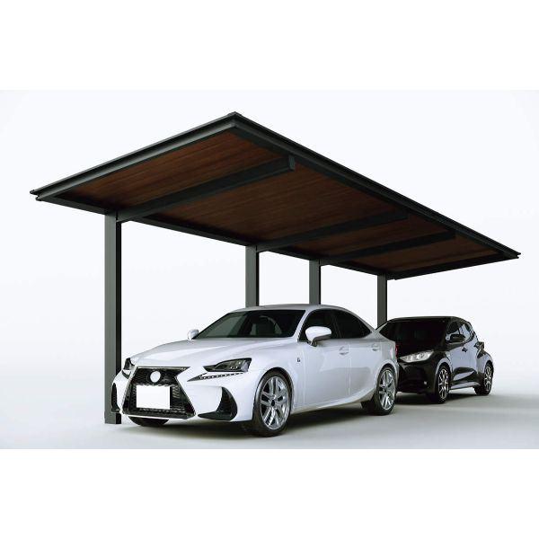 YKK AP 全国配送 ルシアス カーポート 750タイプ 2台用 J57・57-33 H24 奥行連結納まり アルミ屋根 複合カラー : エクステリアのキロYahoo!店 - 通販 ...