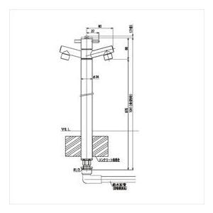 オンリーワン ジラーレ TK3-SAV 『水栓柱・立水栓セット（蛇口付き）』 バニラ : 31533901 : エクステリアのキロYahoo!店 - 通販 - Yahoo!ショッピング