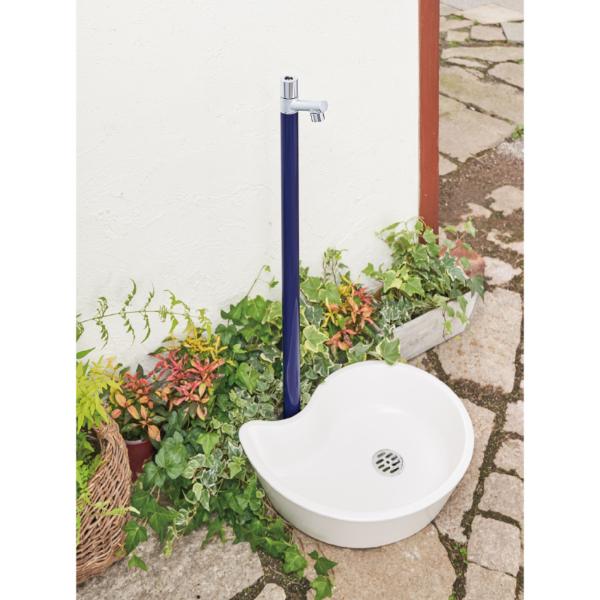 オンリーワン ジラーレ開閉防止タイプ TK3-KBV 『水栓柱・立水栓セット（蛇口一体型）』 バニラ : エクステリアのキロYahoo!店 - 通販 - Yahoo!ショッピング