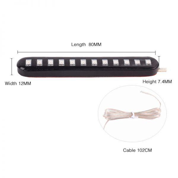 汎用 バイク LED シーケンシャルウインカー 12LED LEDテープ 完全防水 流れるウインカー 2本セット : ペットエバーヤフーショッピング店 - 通販 - Yahoo!ショッピング