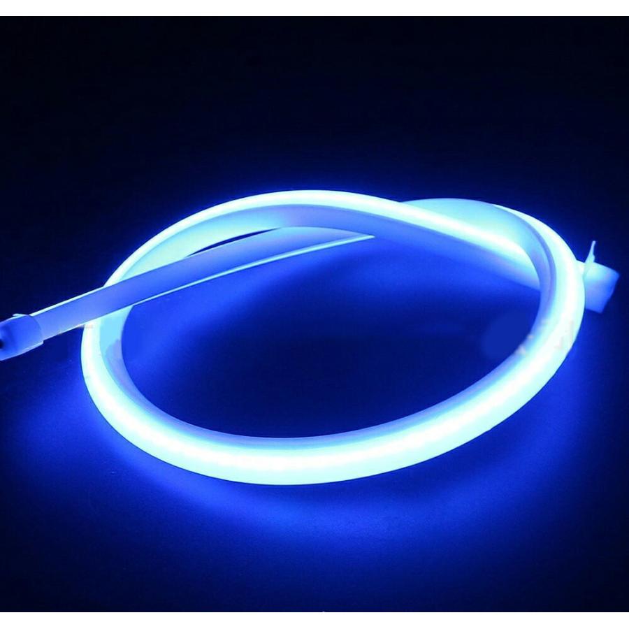 12V LED シリコンチューブ 60cm×2 LEDテープ カット可ライト ポジション ブルー 2本セット : ペットエバーヤフーショッピング店 - 通販 - Yahoo!ショッピング