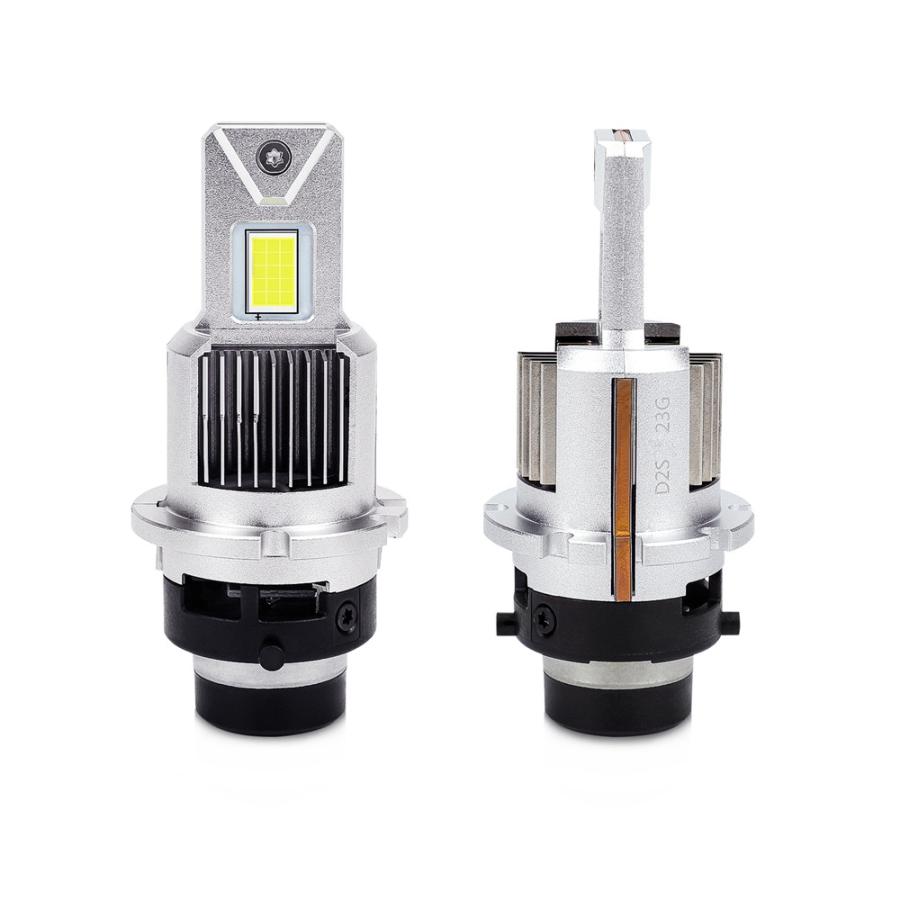 ポン付け D2S/D2R led ヘッドライト 20,000LM 爆光 ledバルブ 車検対応 led化 純正HID交換 35w 6000k ...