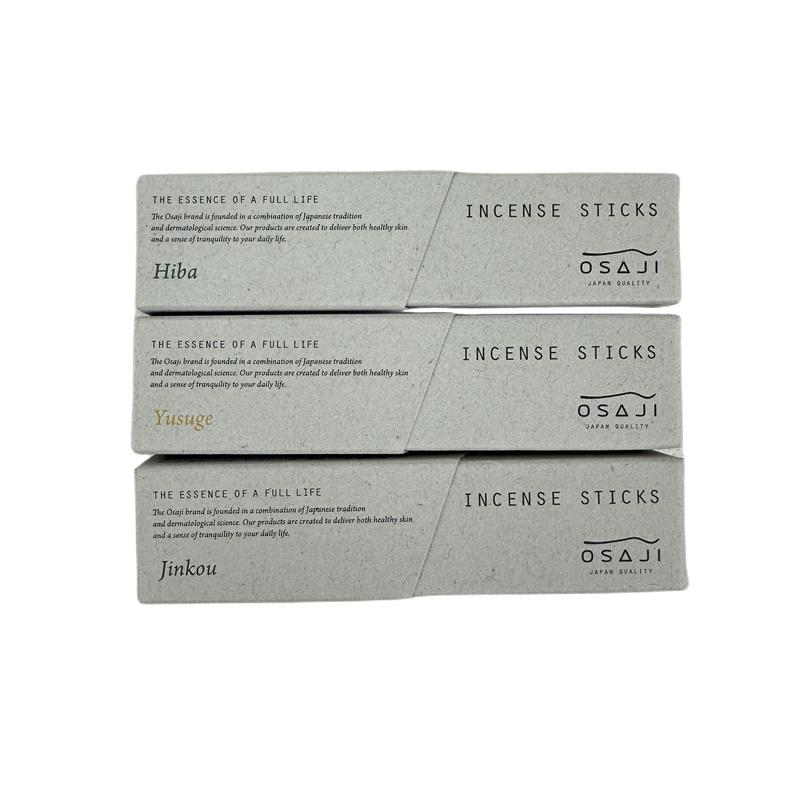 OSAJI インセンス スティック 25本入 TOKYO KODO お香 Yusuge 夕菅 Hiba 檜葉 Jinkou 沈香 メール便 送料無料 : KSK東京本店 - 通販 ...