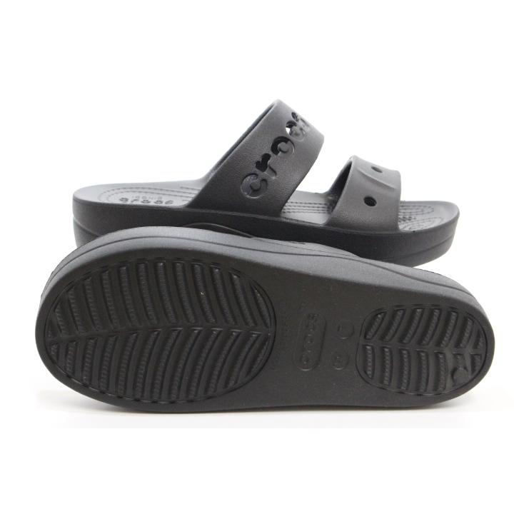 crocs クロックス 厚底 レディース サンダル baya platform sandal 208188 001 BLACK 100 ...